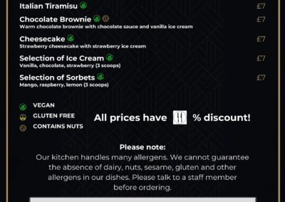 Explore the Menu at Eleven Restaurant Stanmore | International Dishes