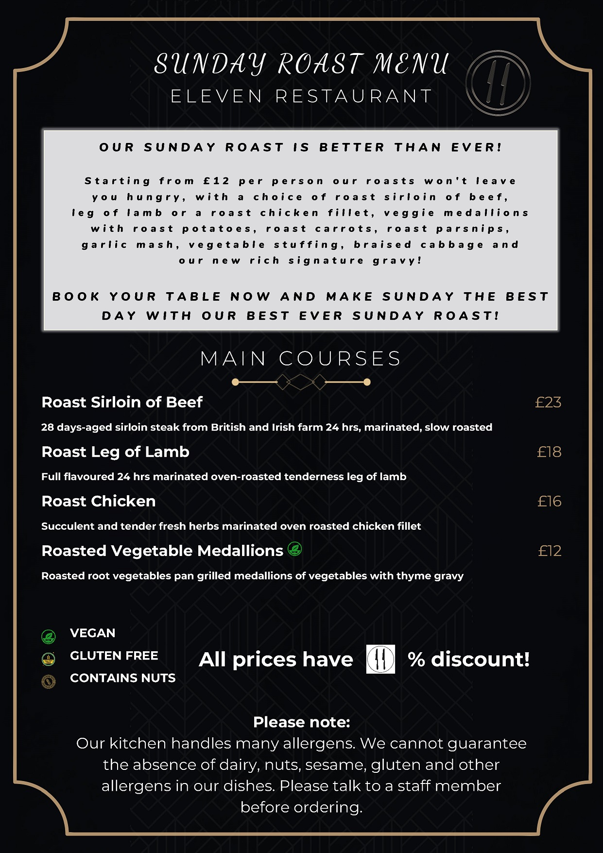 Explore the Menu at Eleven Restaurant Stanmore | International Dishes