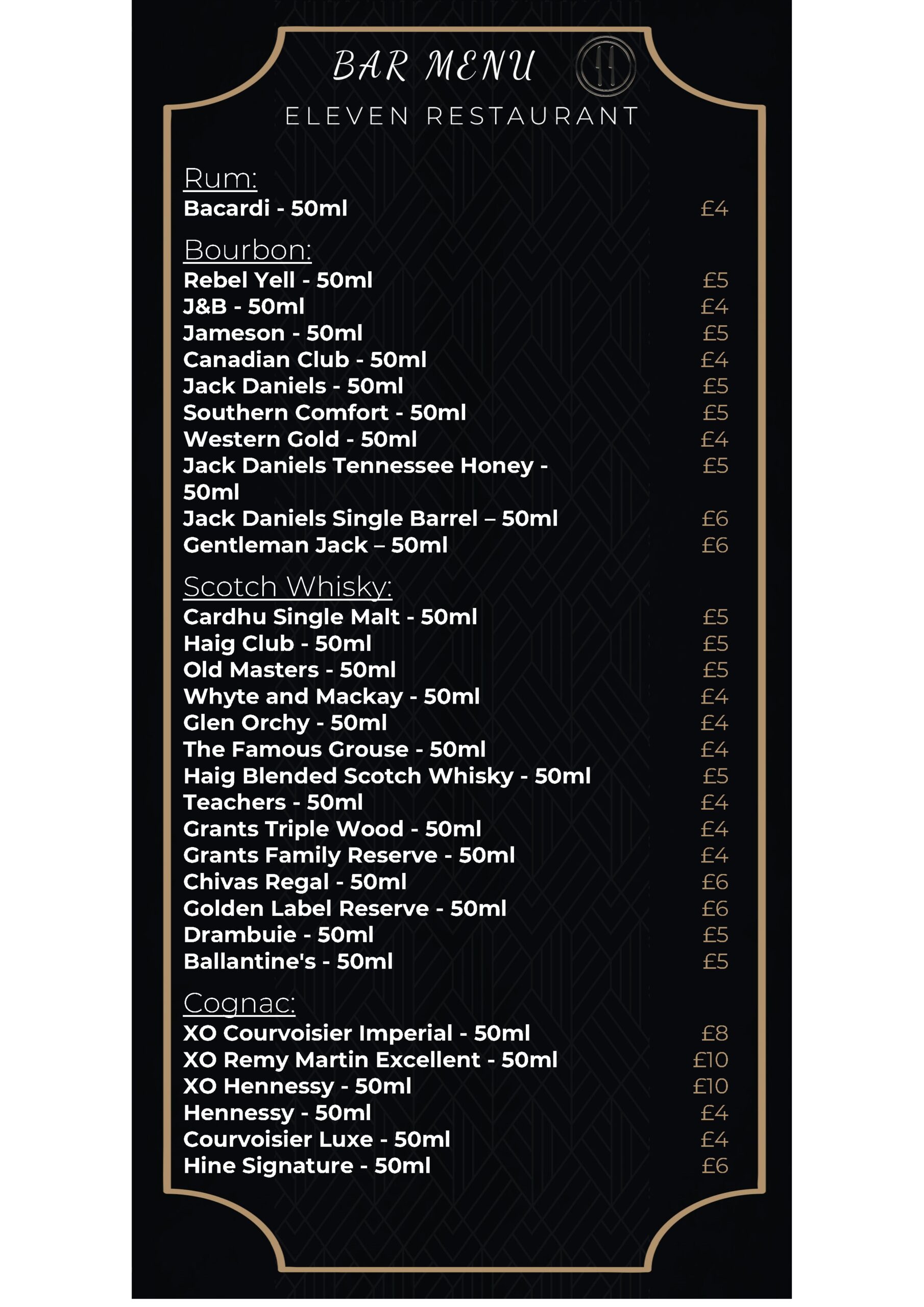 Explore the Menu at Eleven Restaurant Stanmore | International Dishes